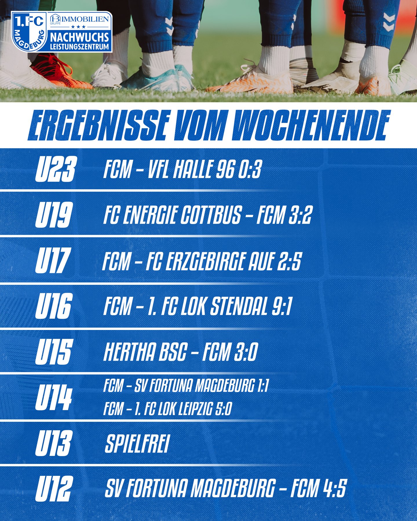 Unsere NLZ-Teams im Einsatz: 1. FC Magdeburg