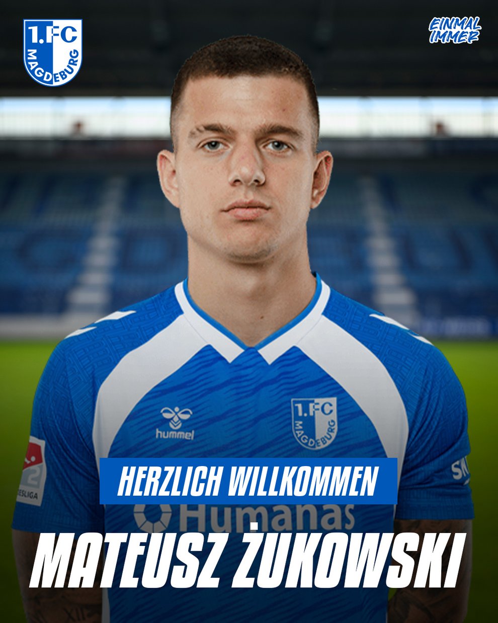 Herzlich willkommen, Mateusz Zukowski: 1. FC Magdeburg
