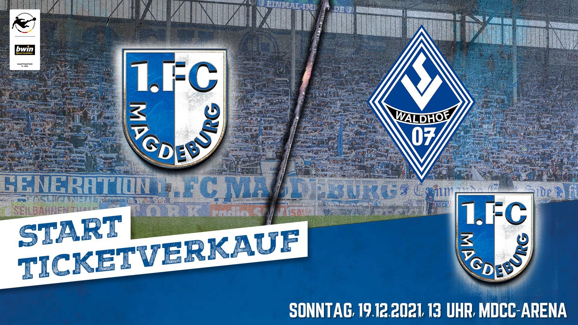Tickets für Mannheim- Heimspiel ab Dienstag: 1. FC Magdeburg