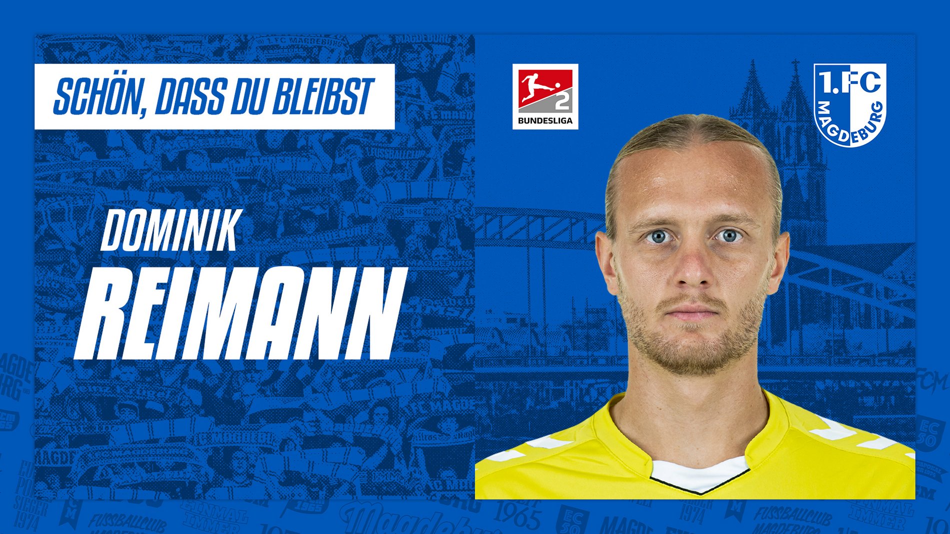Dominik Reimann verlängert vorzeitig Vertrag beim FCM: 1. FC Magdeburg