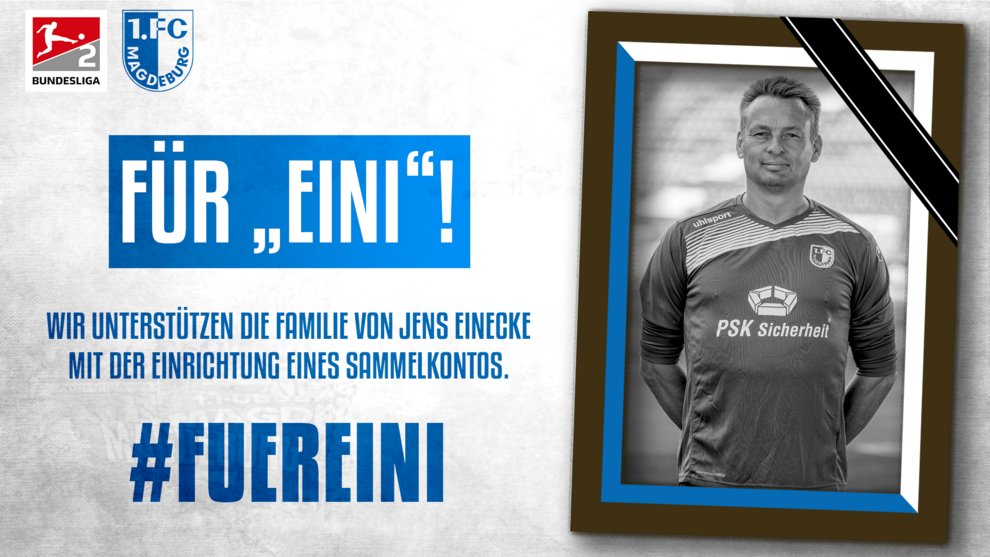 FCM unterstützt Jens Einecke: 1. FC Magdeburg