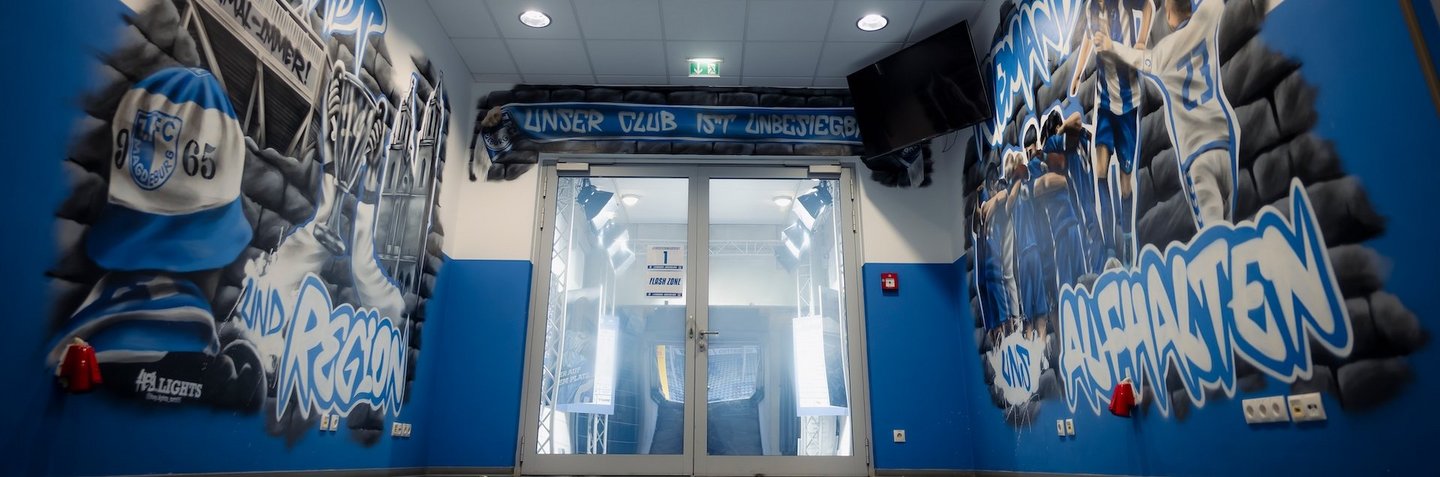 Umgestaltung in Blau-Weiß: 1. FC Magdeburg