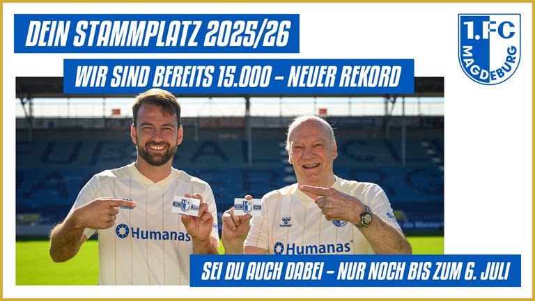 Deine Dauerkarte 25/26: 1. FC Magdeburg