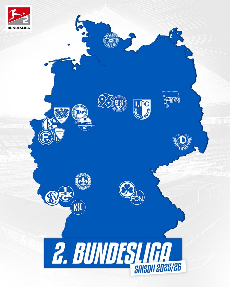 Die Landkarte der 2. Bundesliga: 1. FC Magdeburg