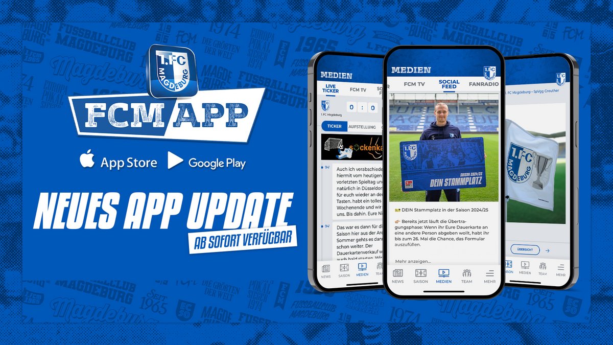 FCM-App mit Update: 1. FC Magdeburg